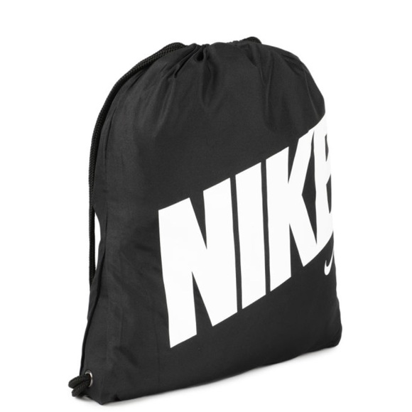 Nike | Accessories | Nike Black White Book Bag Backpack Gym Sack | Poshmark